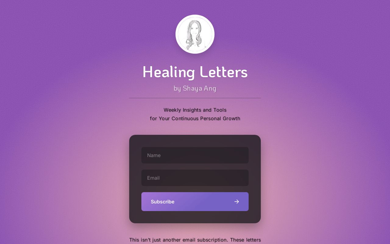 The Healing Letters